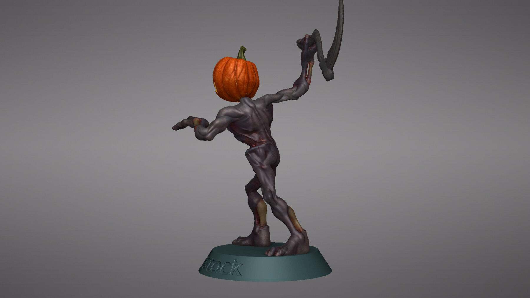 ArtStation - Humanoid Pumpkin Undead Pose 07 3D print model | Resources