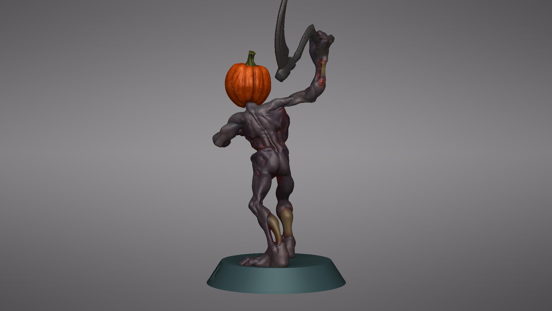 ArtStation - Humanoid Pumpkin Undead Pose 07 3D print model | Resources