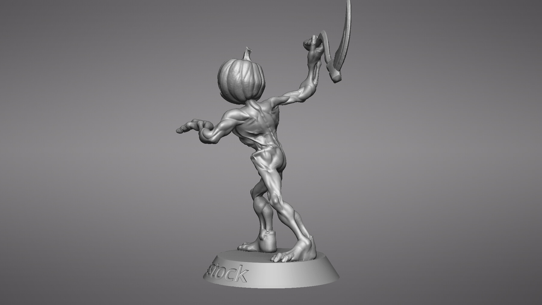 ArtStation - Humanoid Pumpkin Undead Pose 07 3D print model | Resources