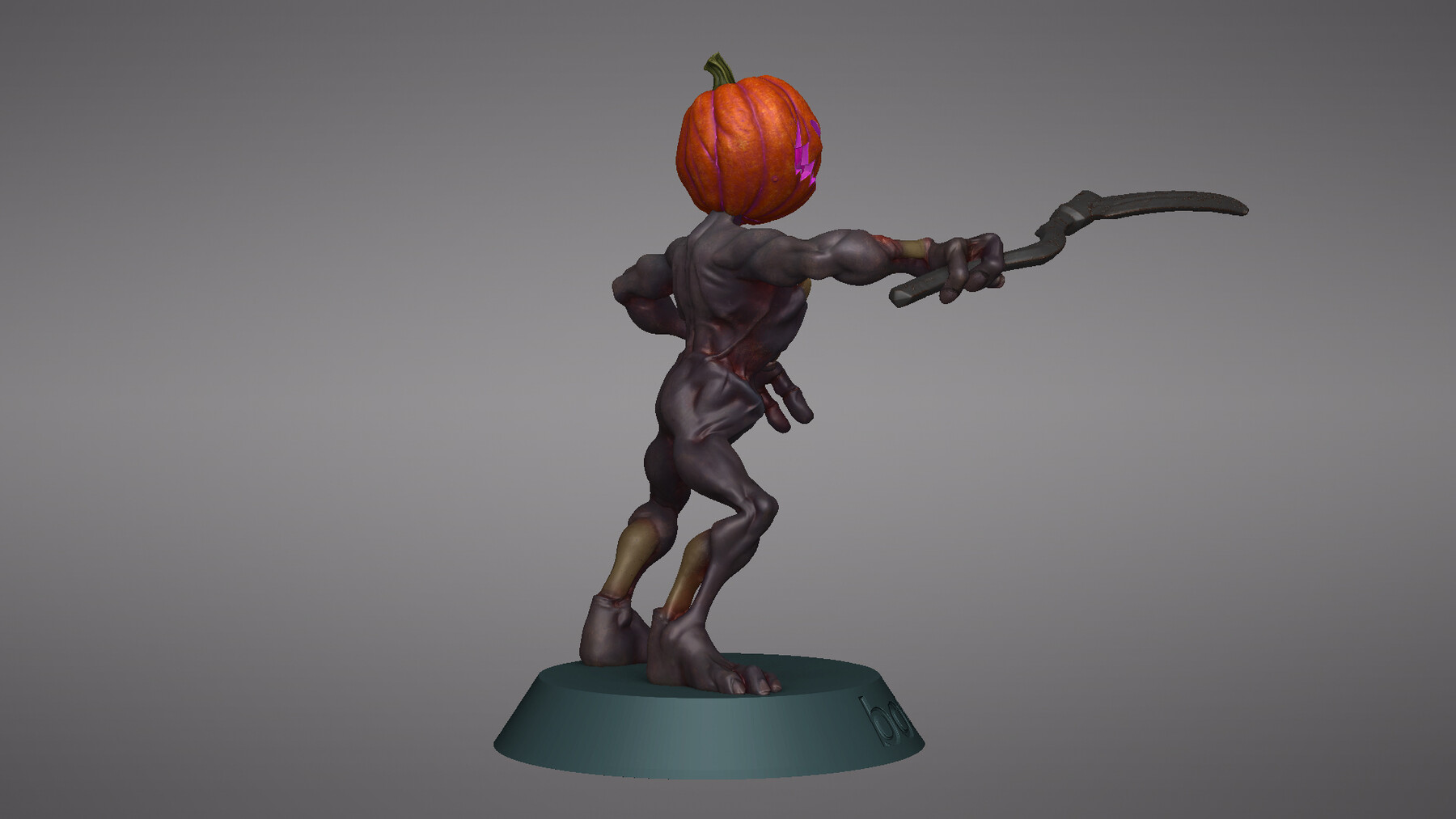 ArtStation - Humanoid Pumpkin Undead Pose 08 3D print model | Resources