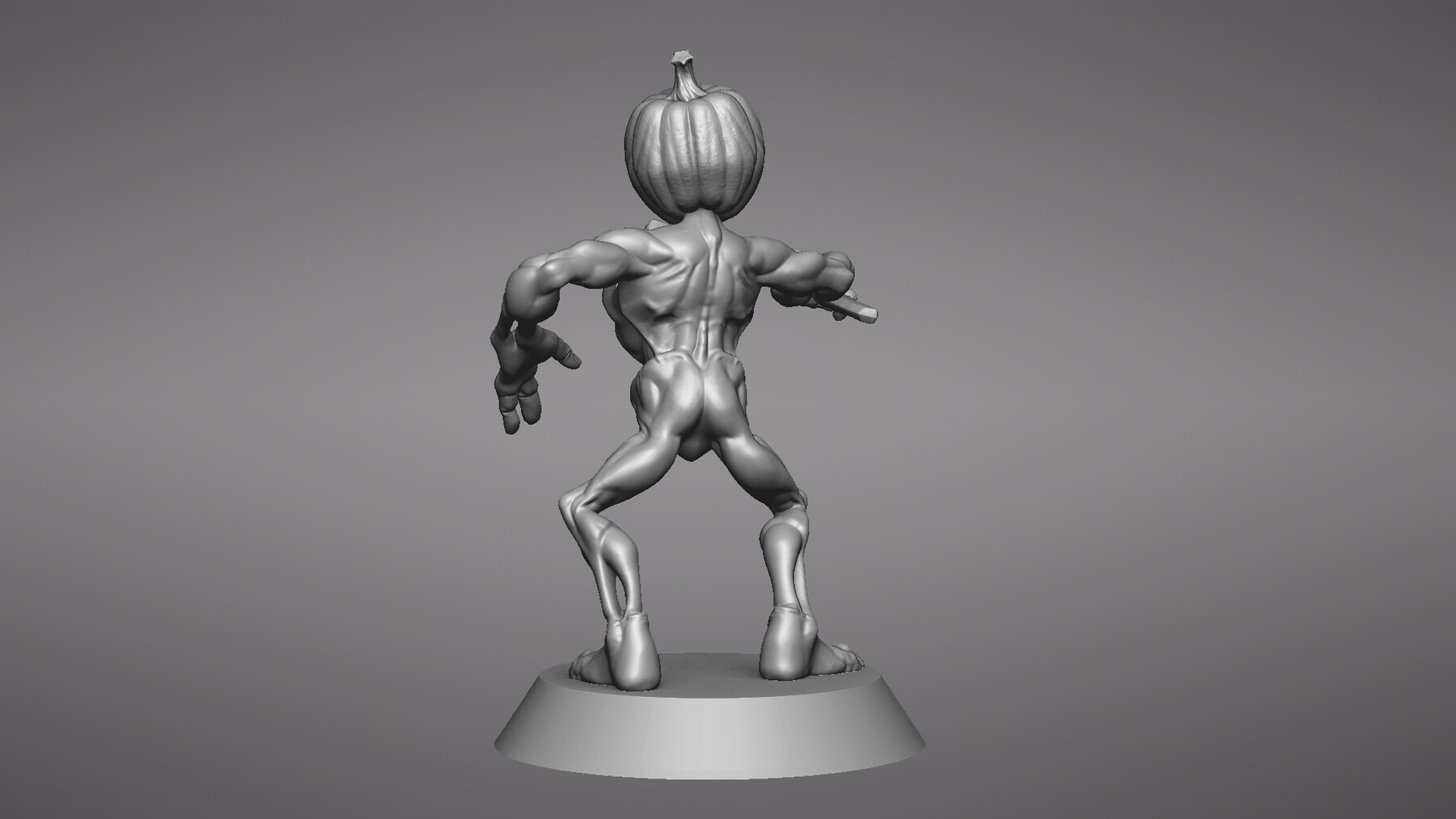 ArtStation - Humanoid Pumpkin Undead Pose 08 3D print model | Resources
