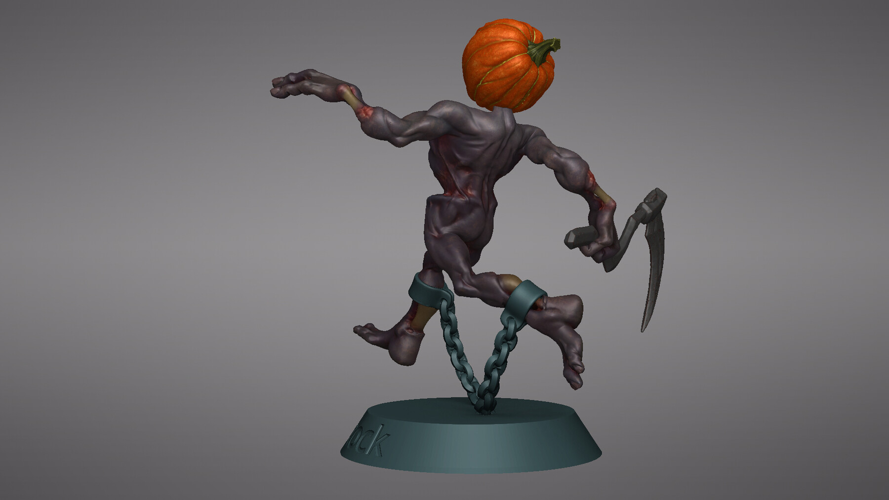 ArtStation - Humanoid Pumpkin Undead Pose 09 3D print model | Resources