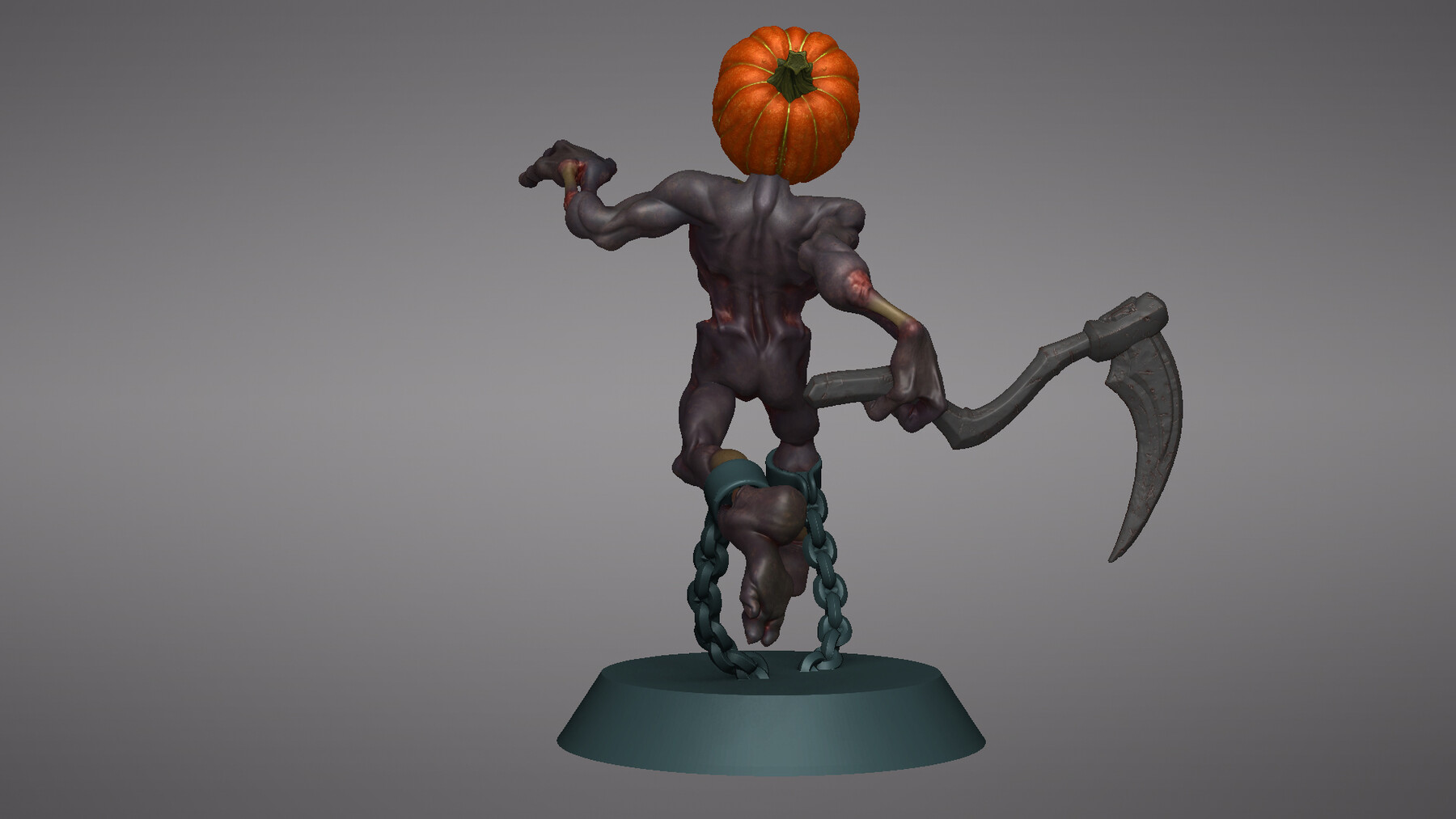 ArtStation - Humanoid Pumpkin Undead Pose 09 3D print model | Resources