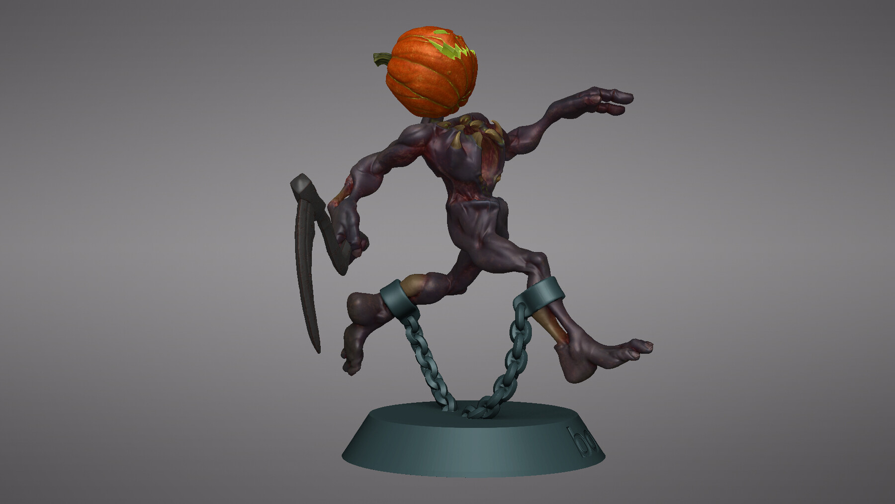 ArtStation - Humanoid Pumpkin Undead Pose 09 3D print model | Resources