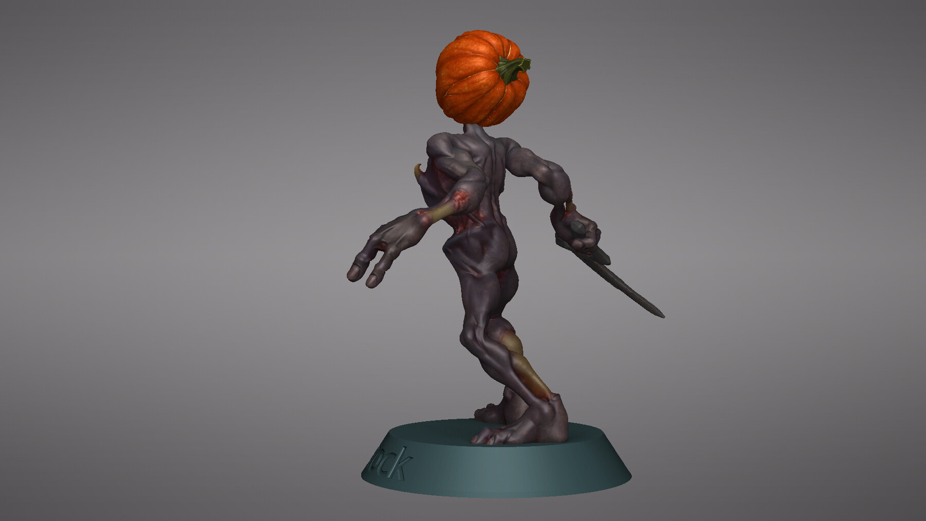 ArtStation - Humanoid Pumpkin Undead Pose 10 3D print model | Resources