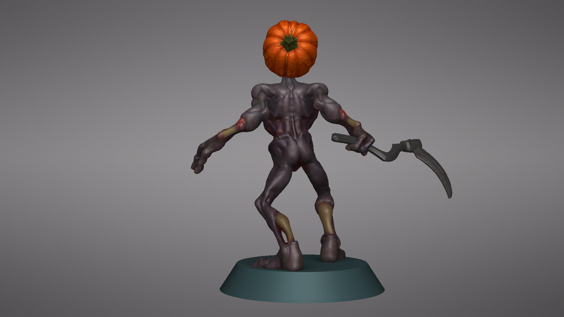 ArtStation - Humanoid Pumpkin Undead Pose 10 3D print model | Resources
