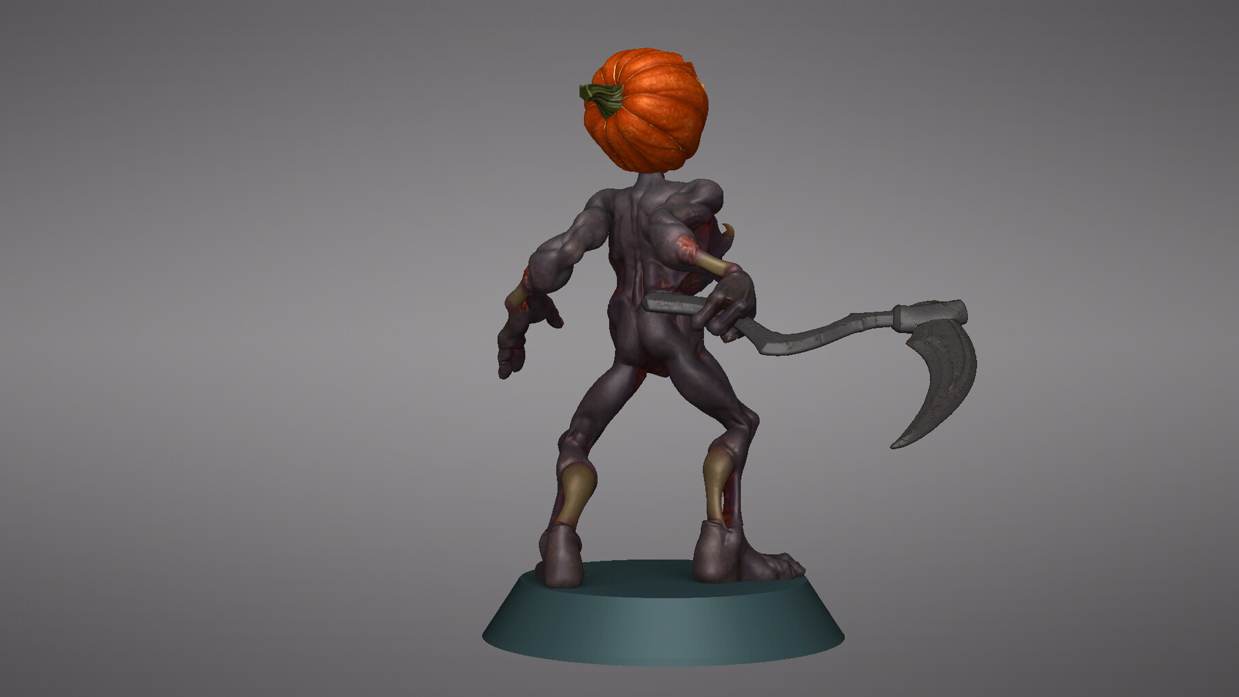 ArtStation - Humanoid Pumpkin Undead Pose 10 3D print model | Resources