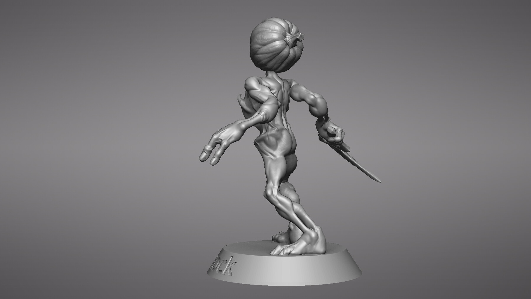 ArtStation - Humanoid Pumpkin Undead Pose 10 3D print model | Resources