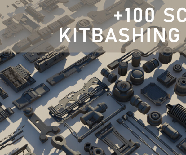 ArtStation - Scifi Kitbashing Set 3 | Resources