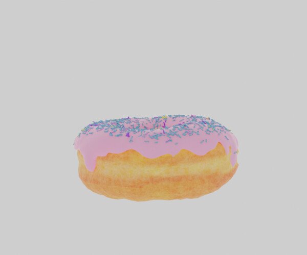 ArtStation - Vanilla Donut 3D Model - Textures & Animations | Resources