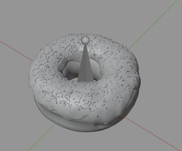 ArtStation - Vanilla Donut 3D Model - Textures & Animations | Resources