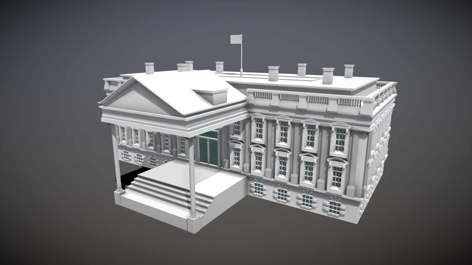 ArtStation - White House | Game Assets