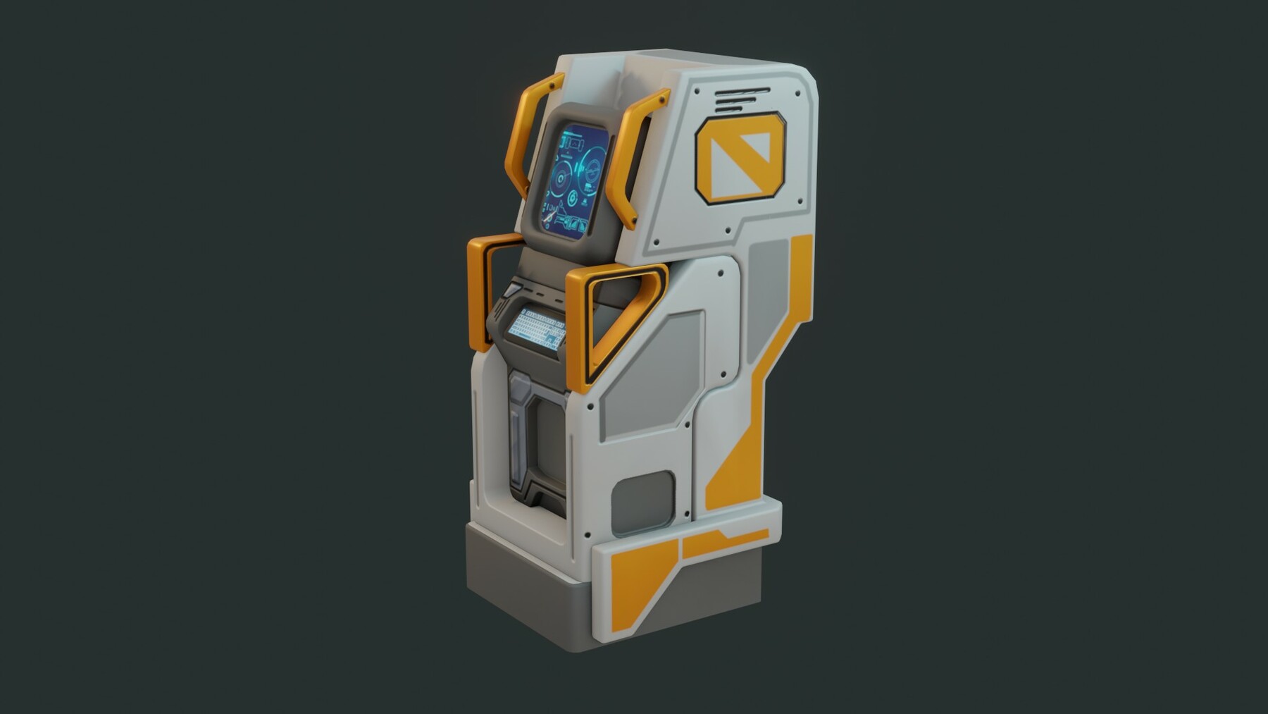 ArtStation - Sci-Fi Computer - Game Ready - PBR | Game Assets