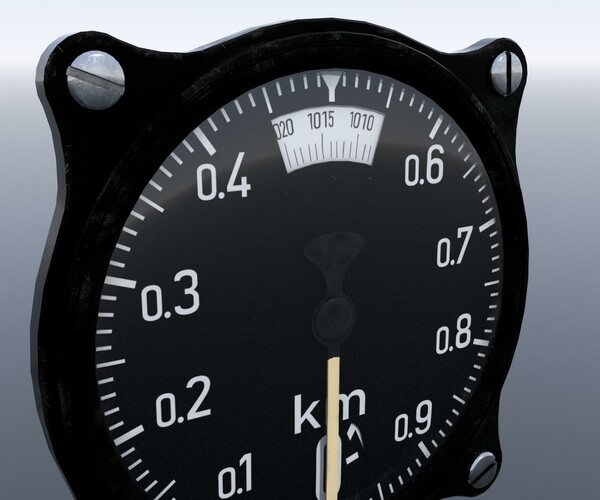 ArtStation - GERMAN ALTIMETER GAUGE | Game Assets