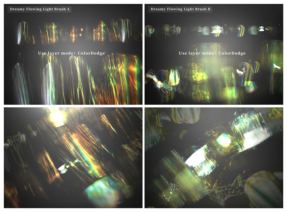 ArtStation - 2 Dreamy Flowing Light Brushes for ClipStudioPaint/18 PNG ...