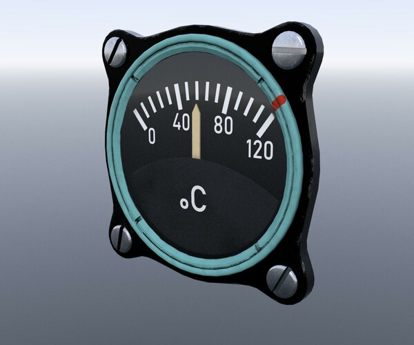 ArtStation - GERMAN COOLANT TEMPERATURE GAUGE | Game Assets