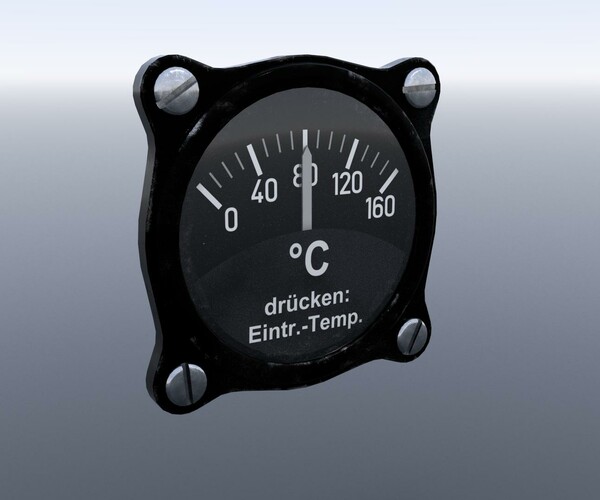 ArtStation - GERMAN OIL TEMPERATURE GAUGE | Game Assets