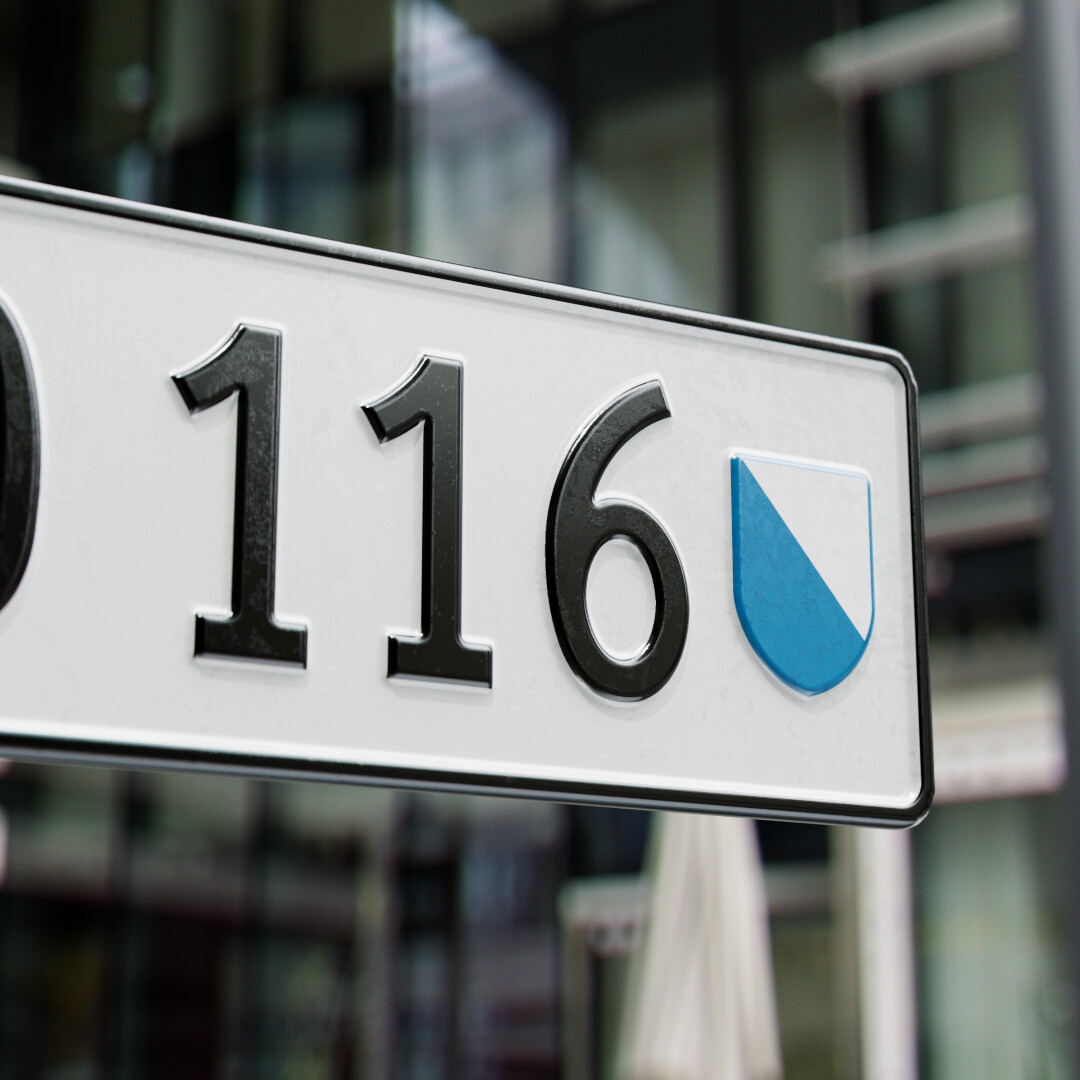 ArtStation - Switzerland Number Plate GENERATOR (Real World Details ...