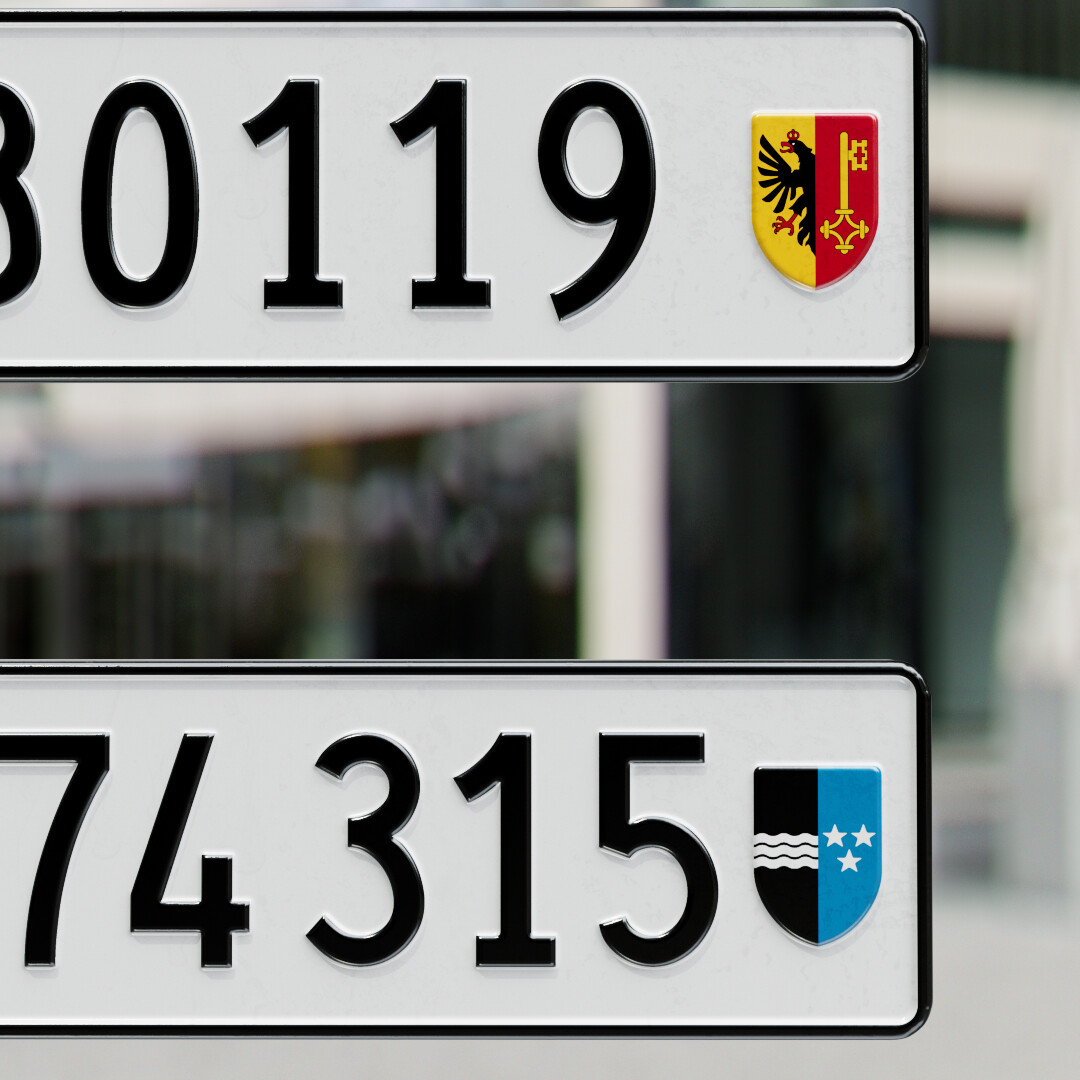 ArtStation - Switzerland Number Plate GENERATOR (Real World Details ...