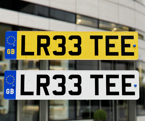 ArtStation - UK Number Plate GENERATOR (Real World Details) | Resources