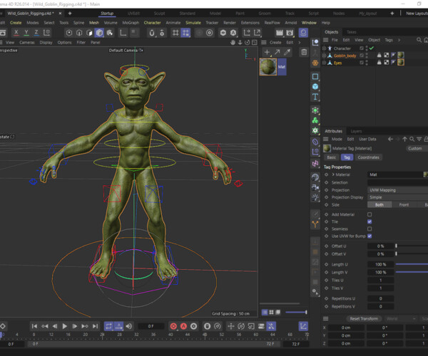 ArtStation - Wild Goblin with control rig / Epic skeleton /Low-poly ...