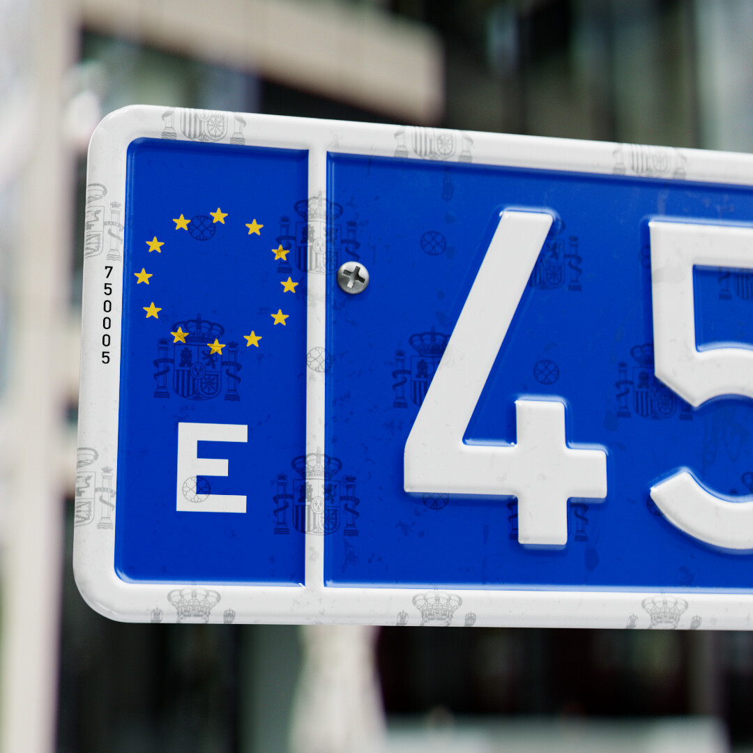 ArtStation - Spanish Number Plate GENERATOR (Real World Details ...