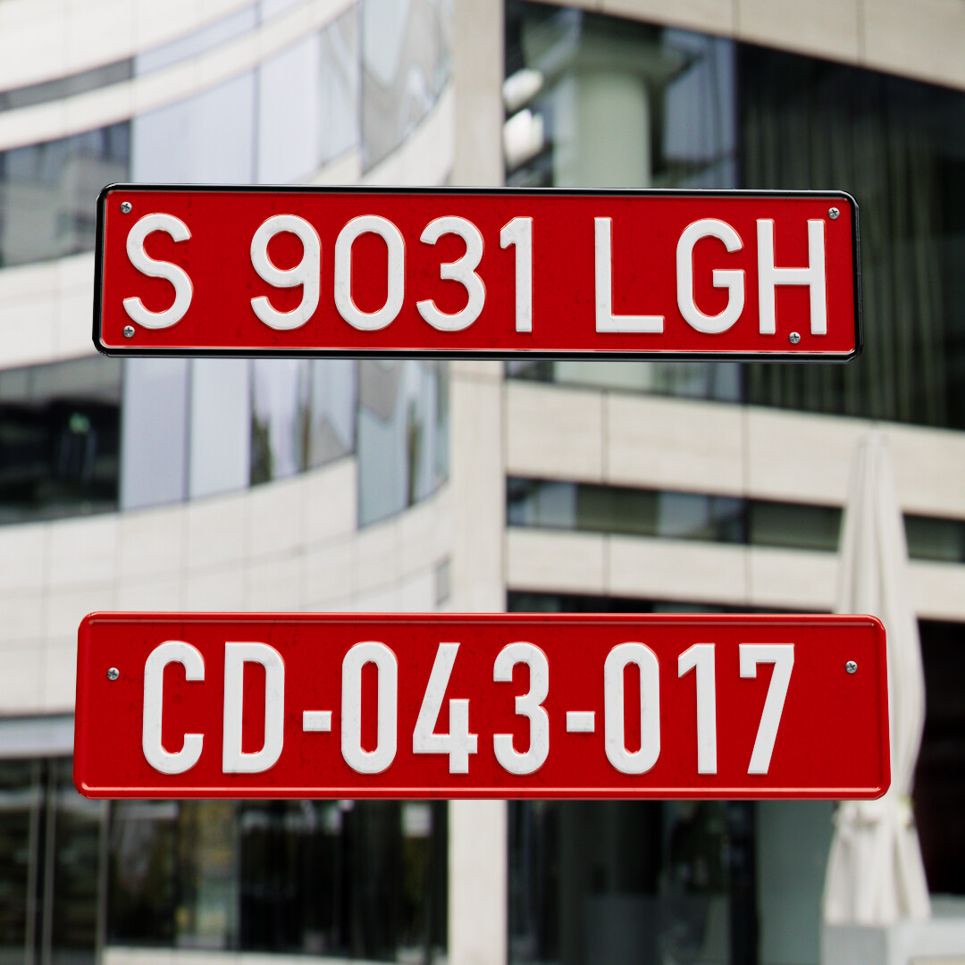 ArtStation - Spanish Number Plate GENERATOR (Real World Details ...