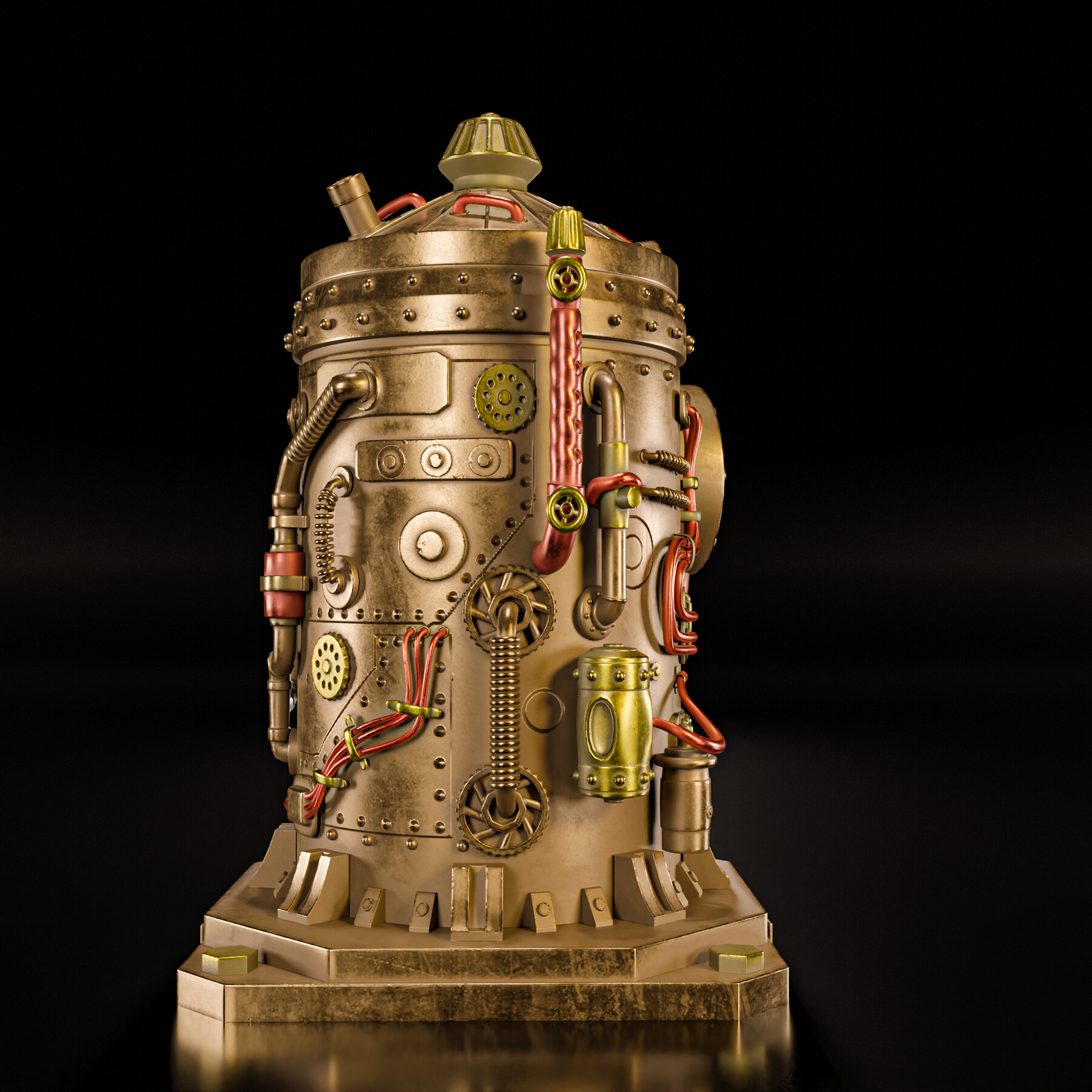 ArtStation - Time Displacement Capsule Clock and Pen Pot Figurine home ...