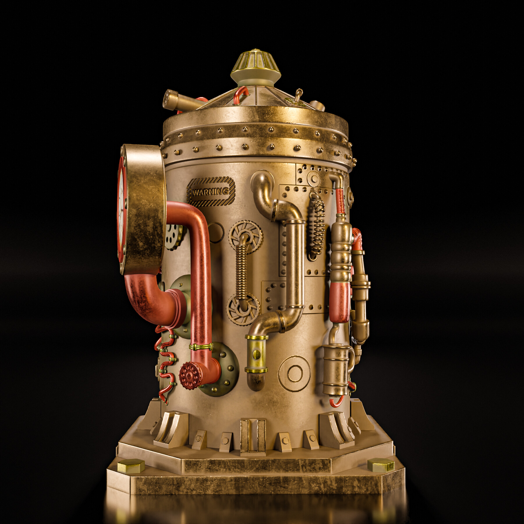ArtStation - Time Displacement Capsule Clock and Pen Pot Figurine home ...