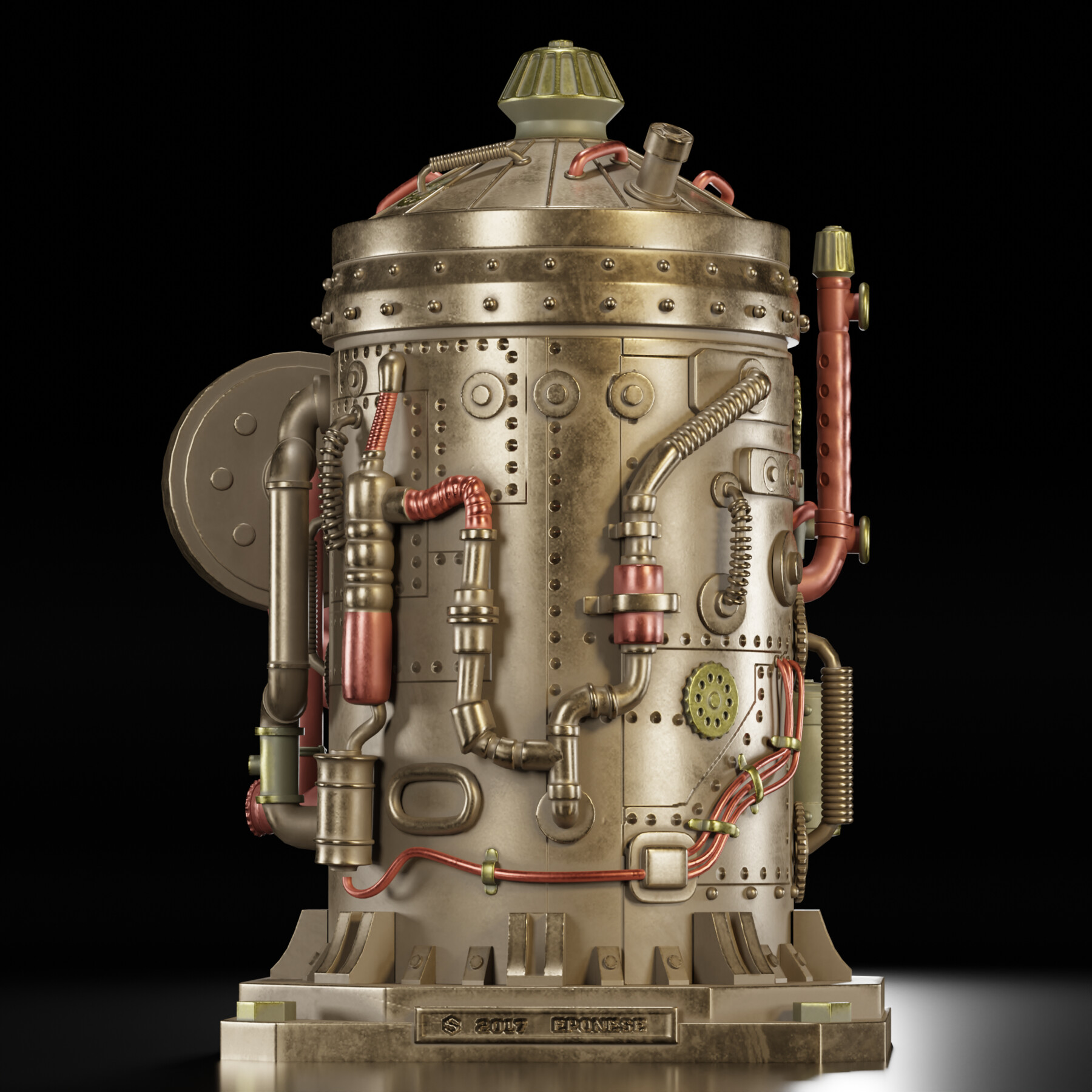 ArtStation - Time Displacement Capsule Clock and Pen Pot Figurine home ...