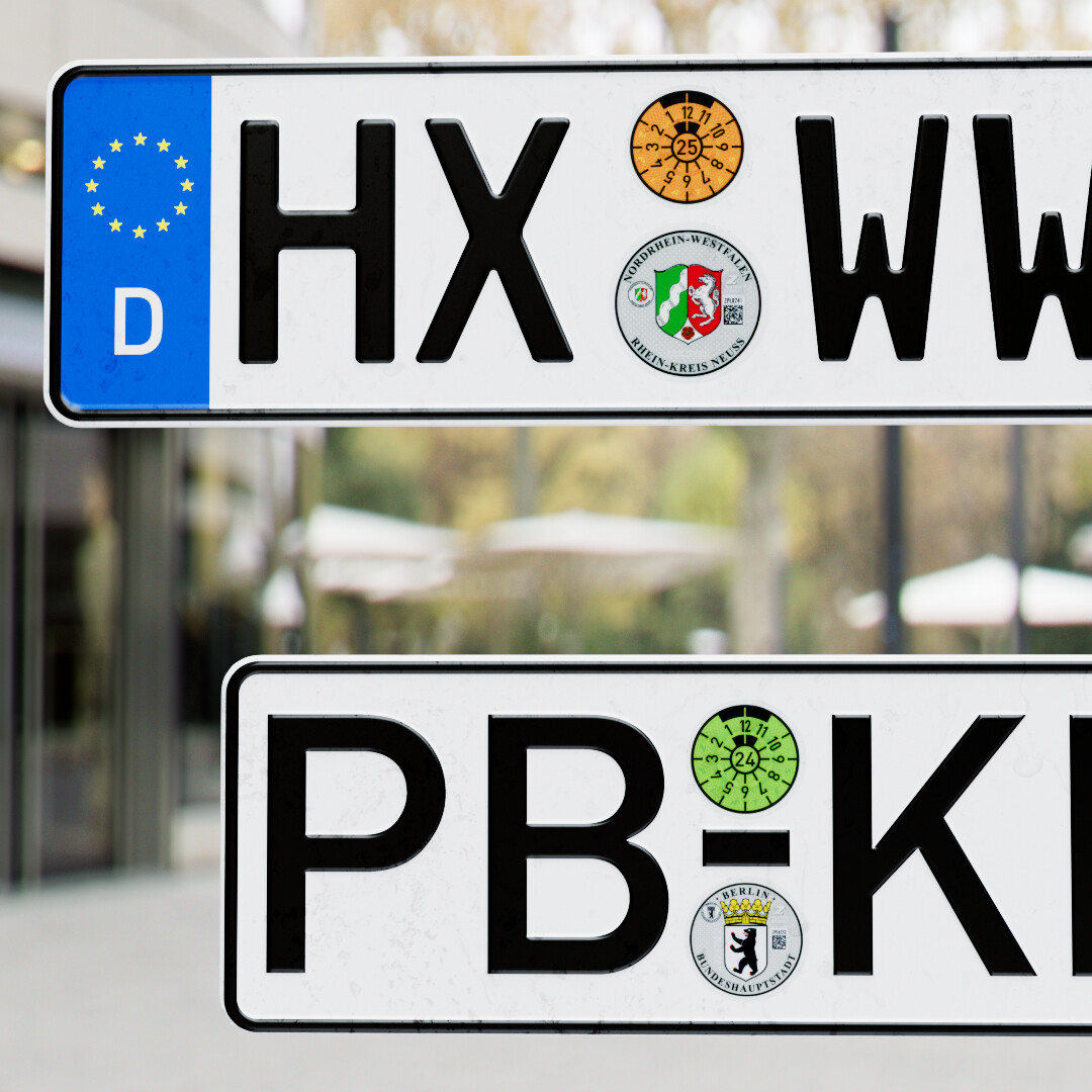 ArtStation - European Number Plate GENERATOR (Real World Details ...