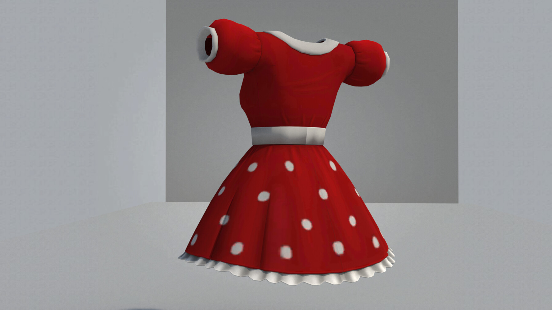 ArtStation - Bright red Bai Sebo maiden skirt cartoon costume | Resources