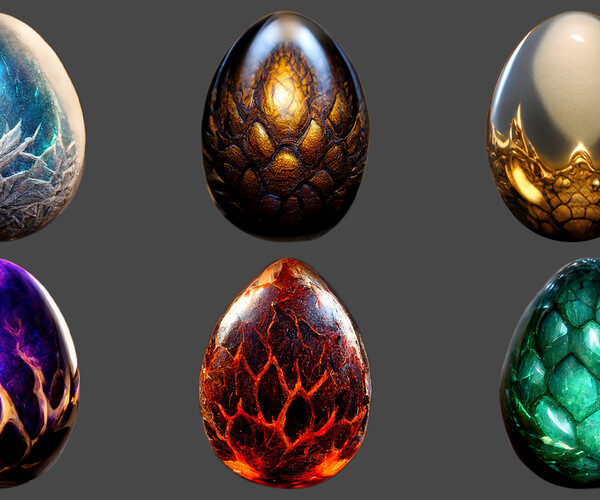 ArtStation - 200 Fantasy Eggs | Game Assets
