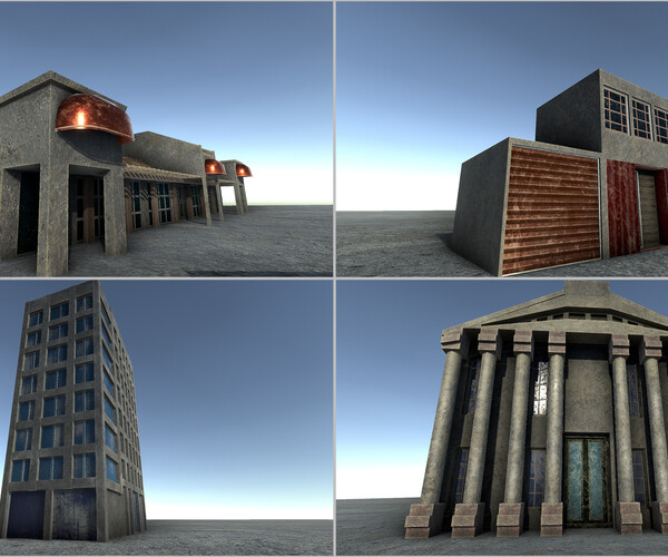 ArtStation - 42 Buildings Game assets - UE and Unity | Game Assets