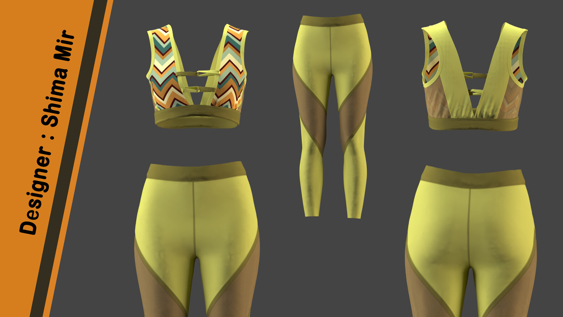 ArtStation - 3 Sportswear set +Textures | Game Assets