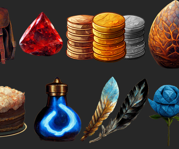 ArtStation - Fantasy pack - 729 Icons | Game Assets