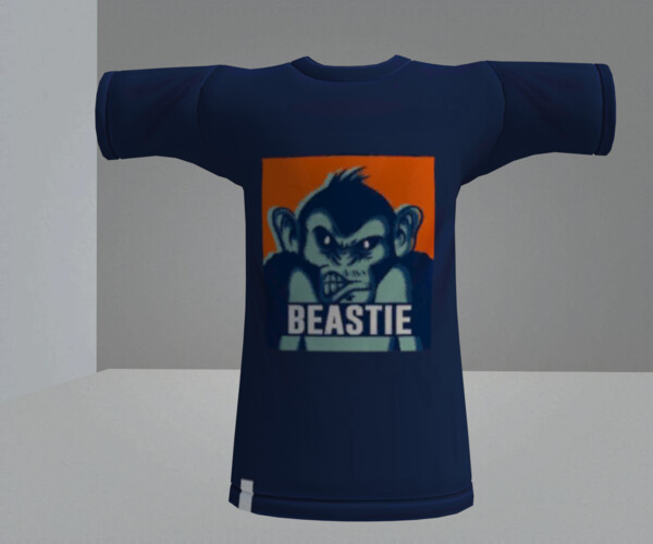 ArtStation - monkey suit design blue T-shirt cartoon clothing | Resources