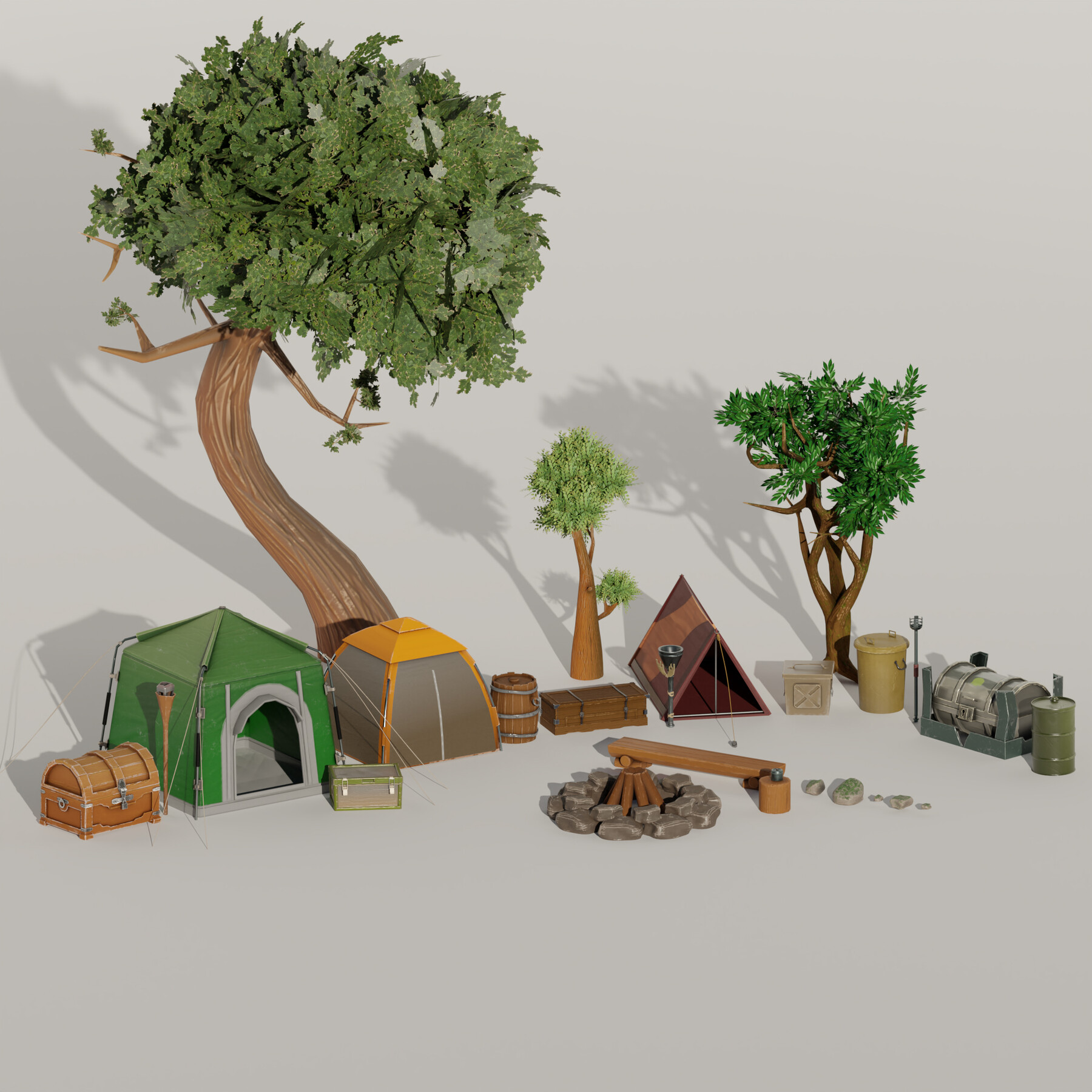 ArtStation - Fantasy camping game kit Unreal engine ready | Game Assets