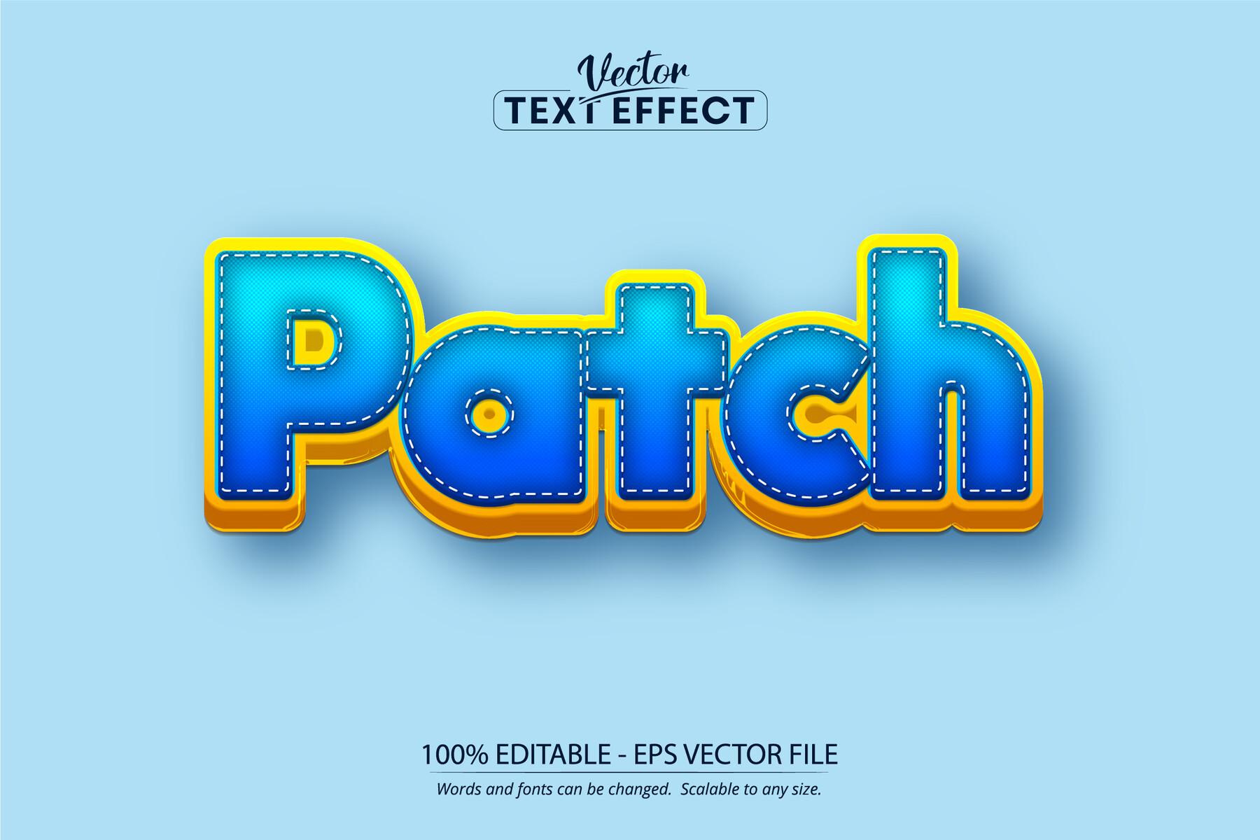 ArtStation - Patch text effect, editable comic and cartoon text style | Artworks
