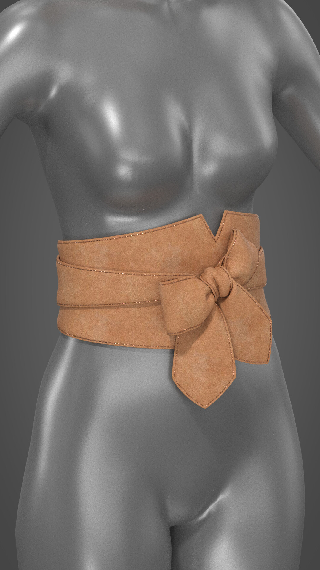 ArtStation - Belt leather bow-knot 01 Marvelous Designer, CLO3D | Game ...