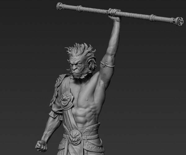 ArtStation - Monkey King 3d Print model | Resources