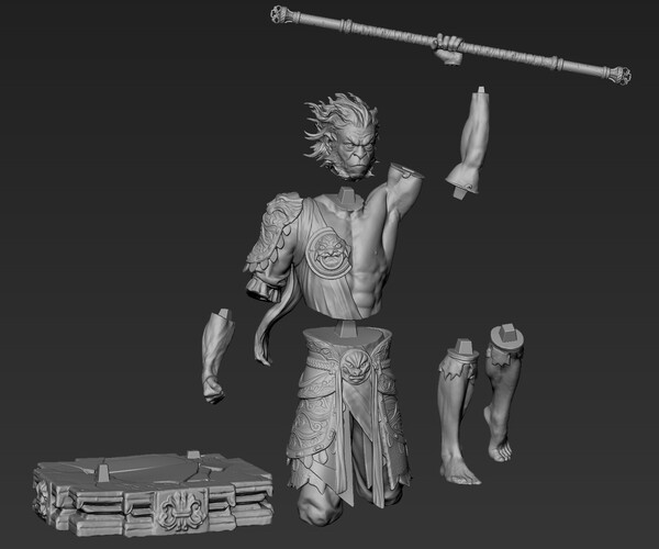 ArtStation - Monkey King 3d Print model | Resources