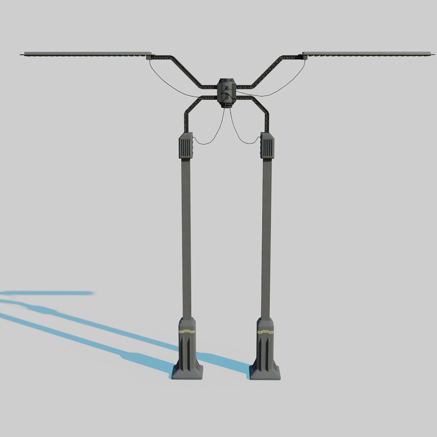 ArtStation - Cyberpunk Street Lamp Double | Resources