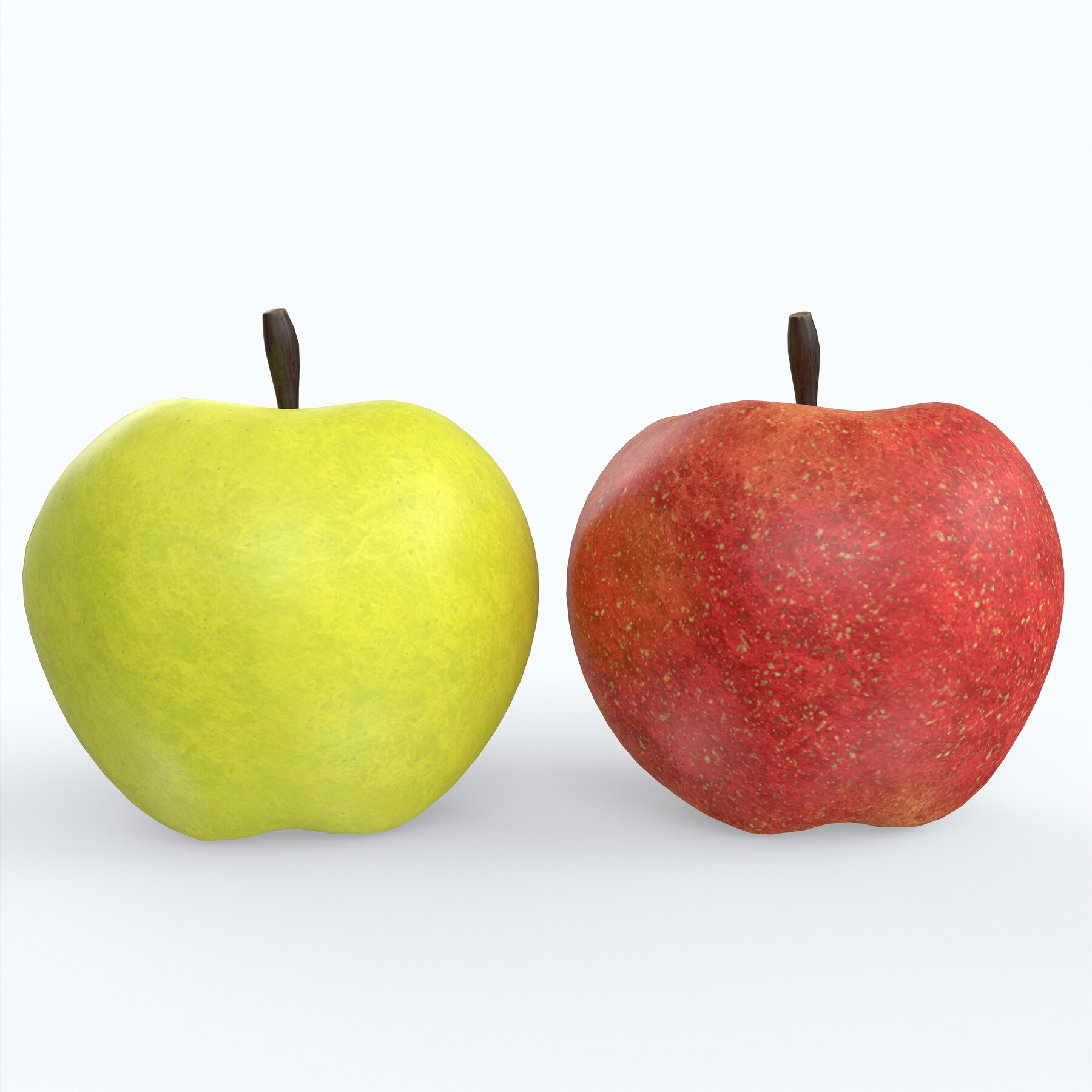 ArtStation - Red and Green Apple | Game Assets