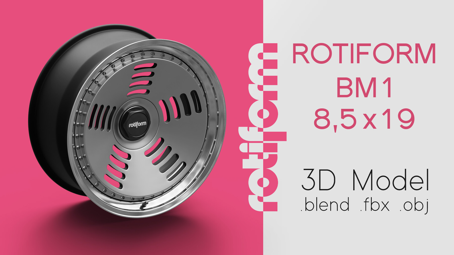 ArtStation - Rotiform BM1 Rim/Wheel 3D Model | Resources