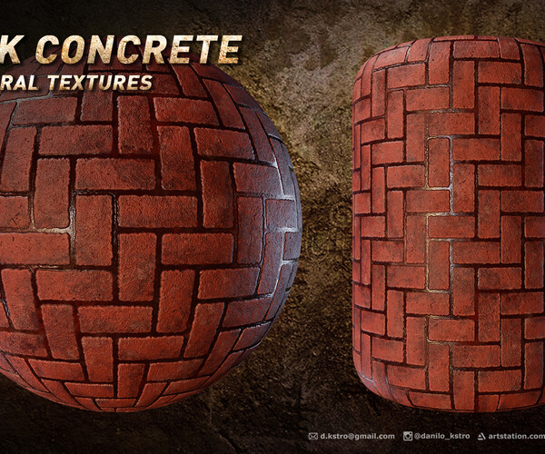 ArtStation - Brick Concrete | Procedural Texture | Resources
