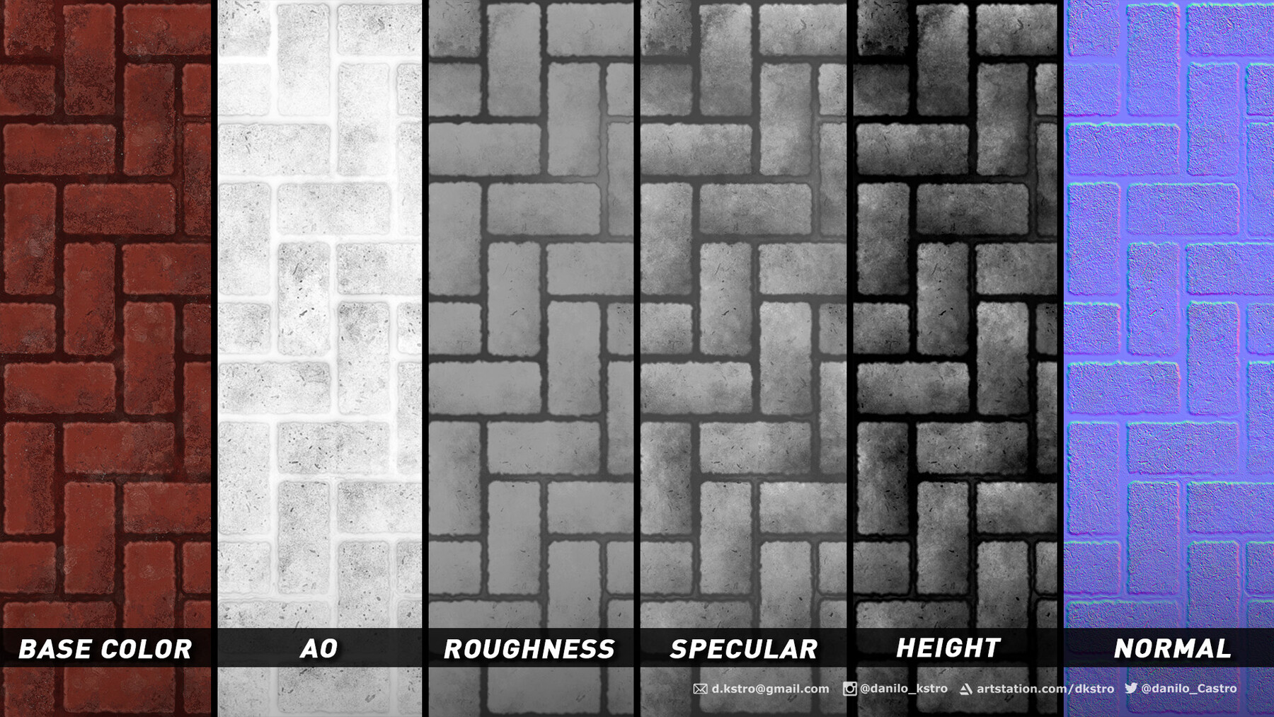 ArtStation - Brick Concrete | Procedural Texture | Resources