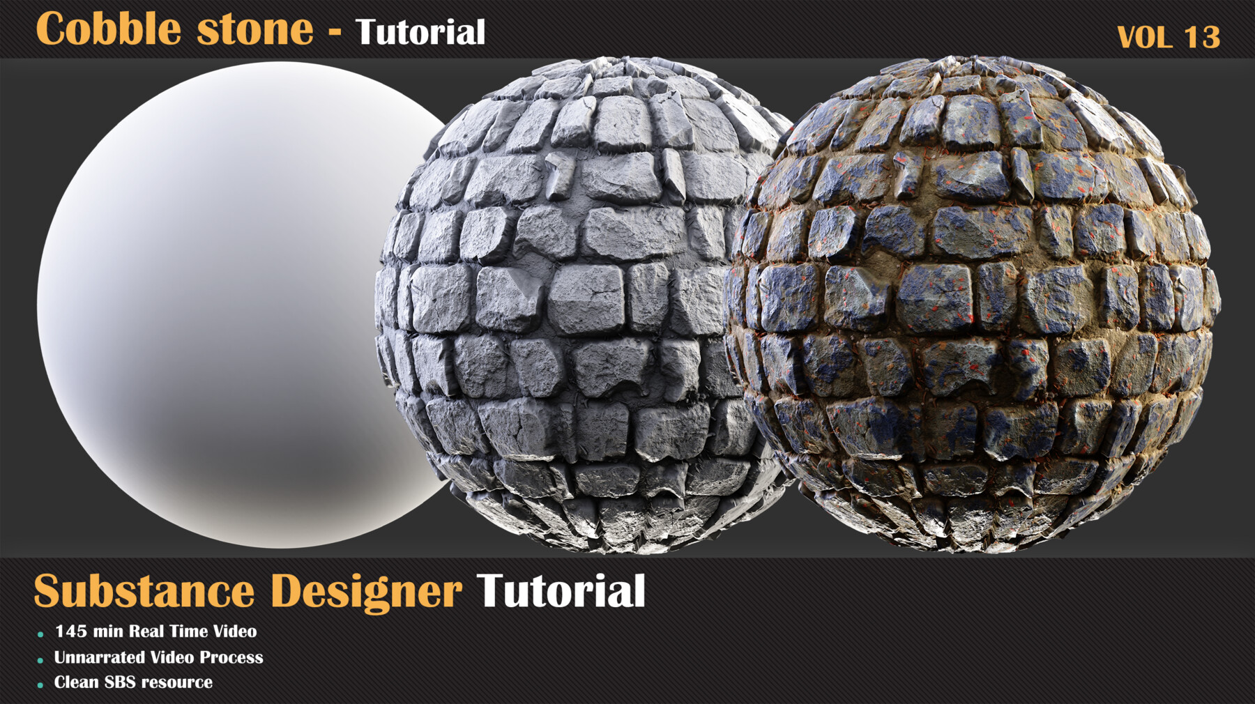 ArtStation - Cobble Stone Tutorial - VOL 13 | Tutorials