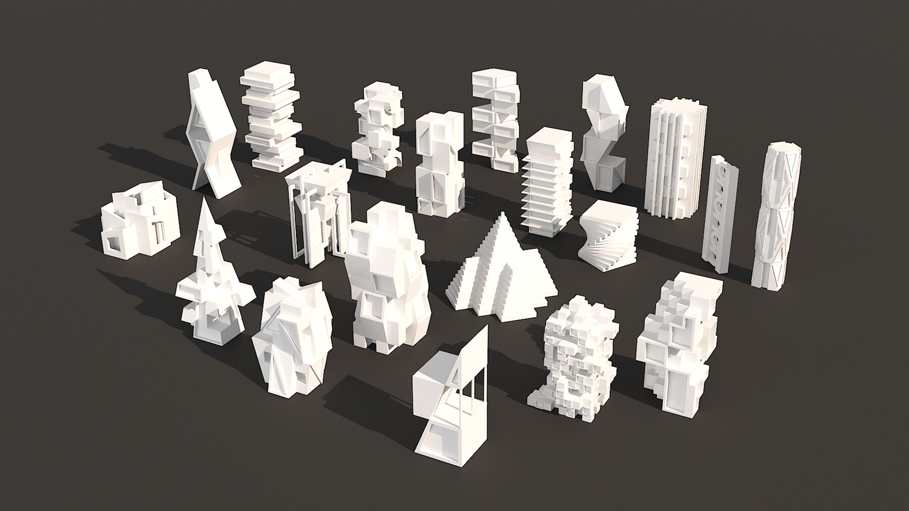 ArtStation - 25+Sci Fi Building Kitbash | Resources