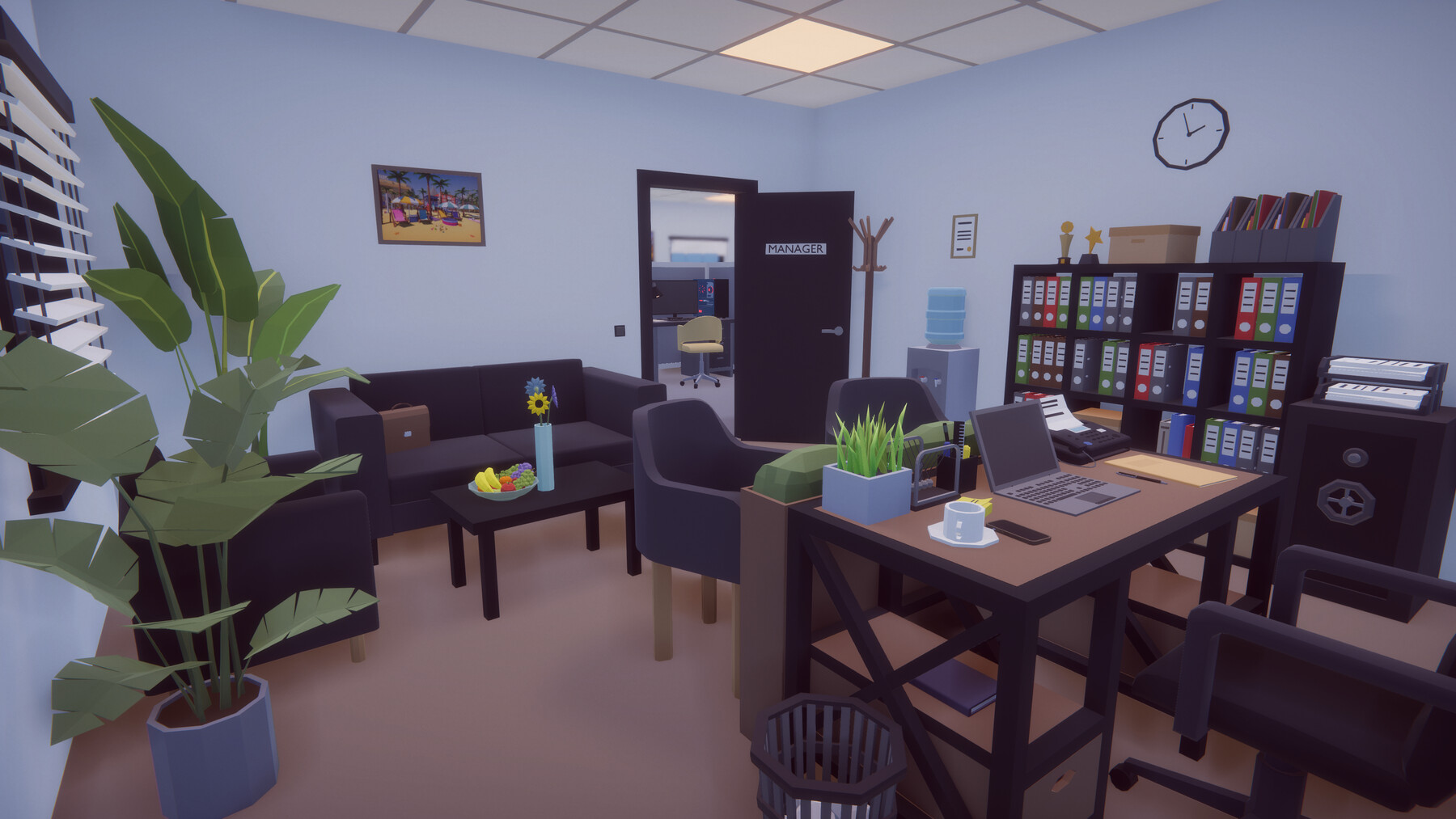 ArtStation - Low Poly Office Interiors - Asset for Unity 3D, Map and Models | Game Assets